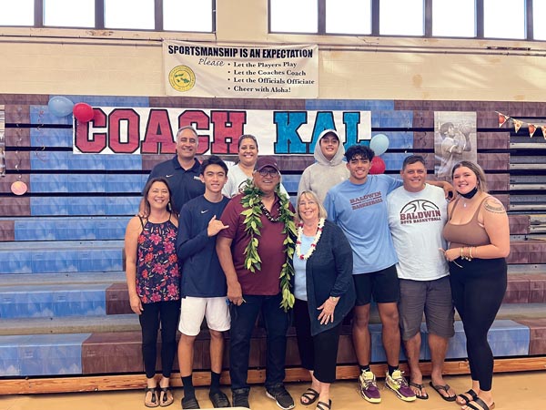 Aloha, Coach Kal: Longtime Baldwin coach celebrated in surprise send ...